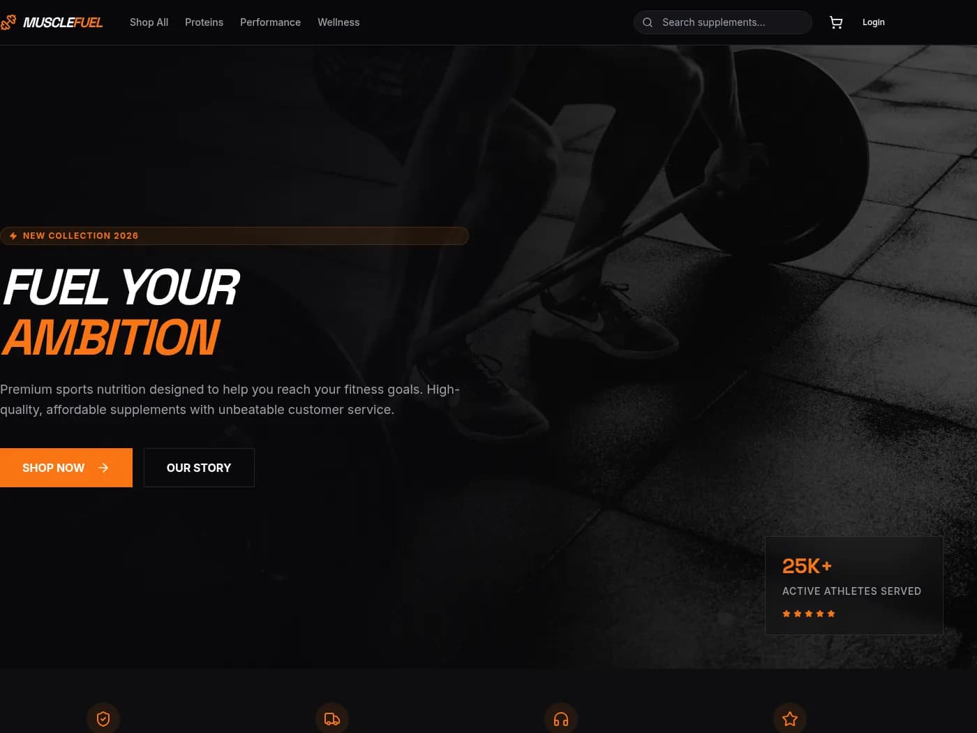 MuscleFuel Supplement Store