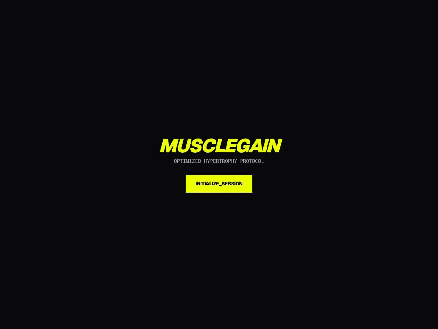 MuscleGain App