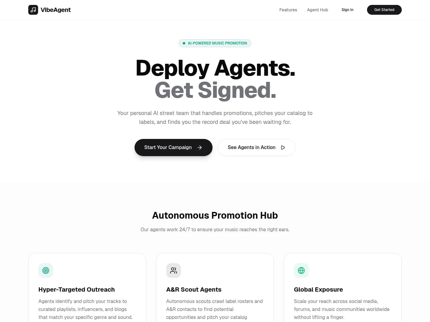 Music Promo Agent Hub