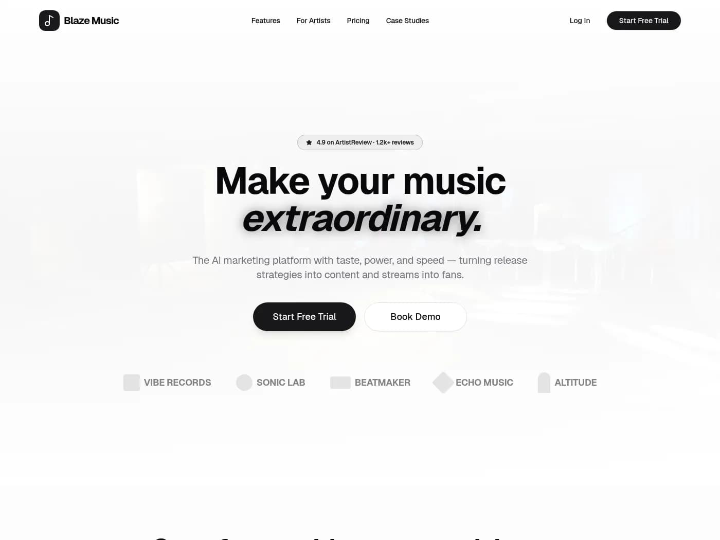 Music Promotion Website