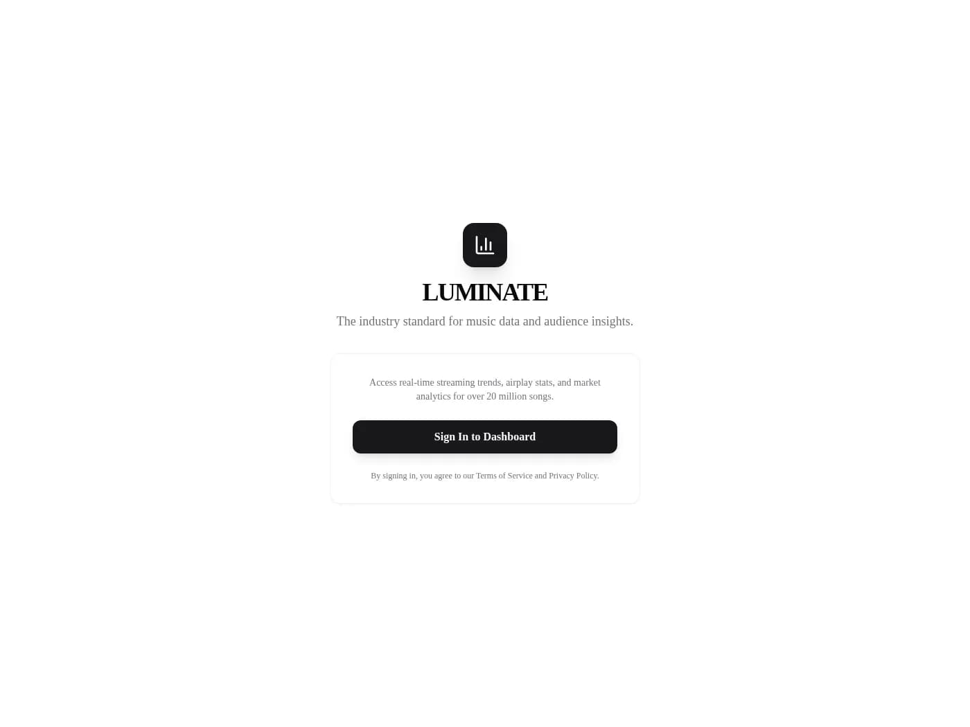 Luminate Music Clone