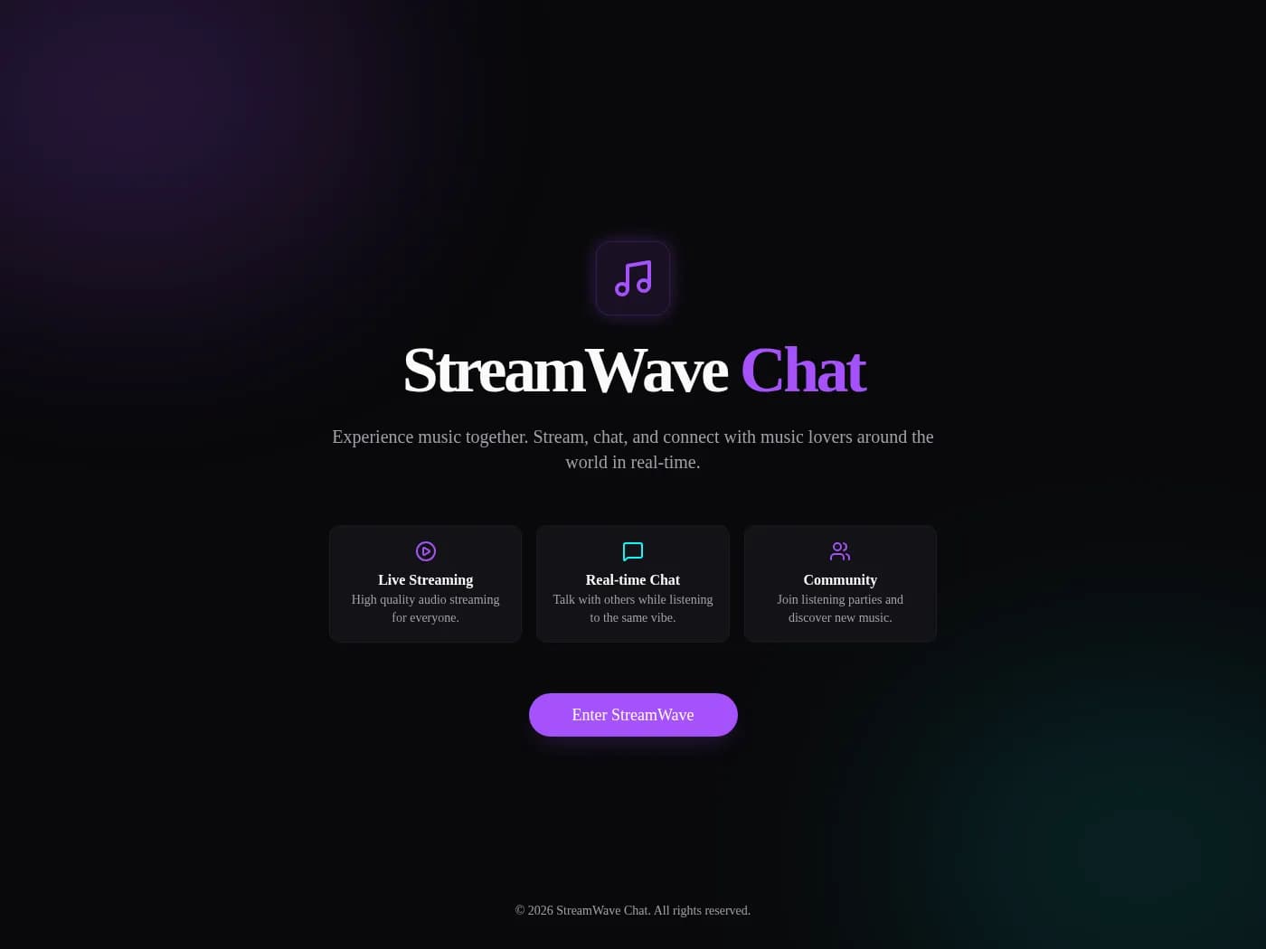 StreamWave Chat