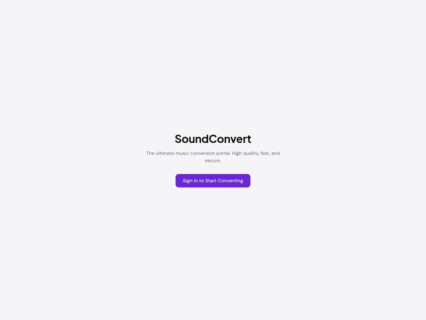 Music Converter Portal