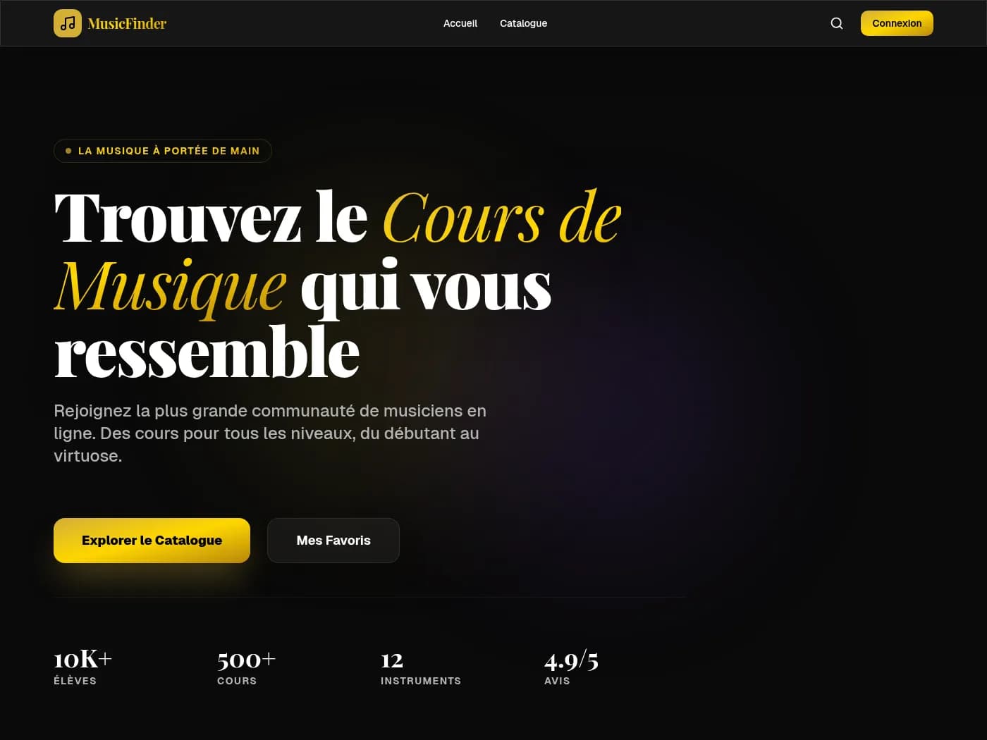Music Course Finder