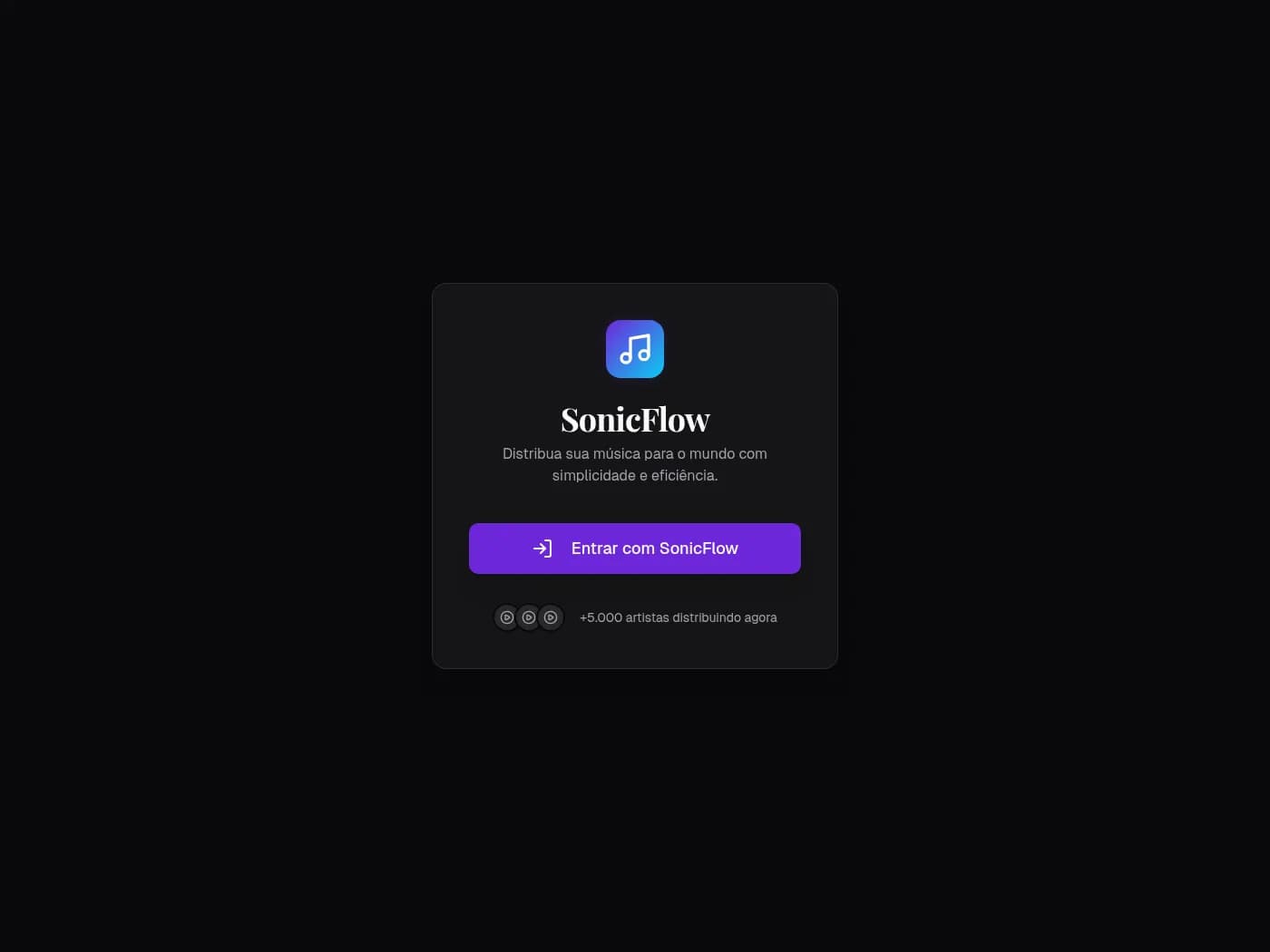 SonicFlow Distribuição Musical