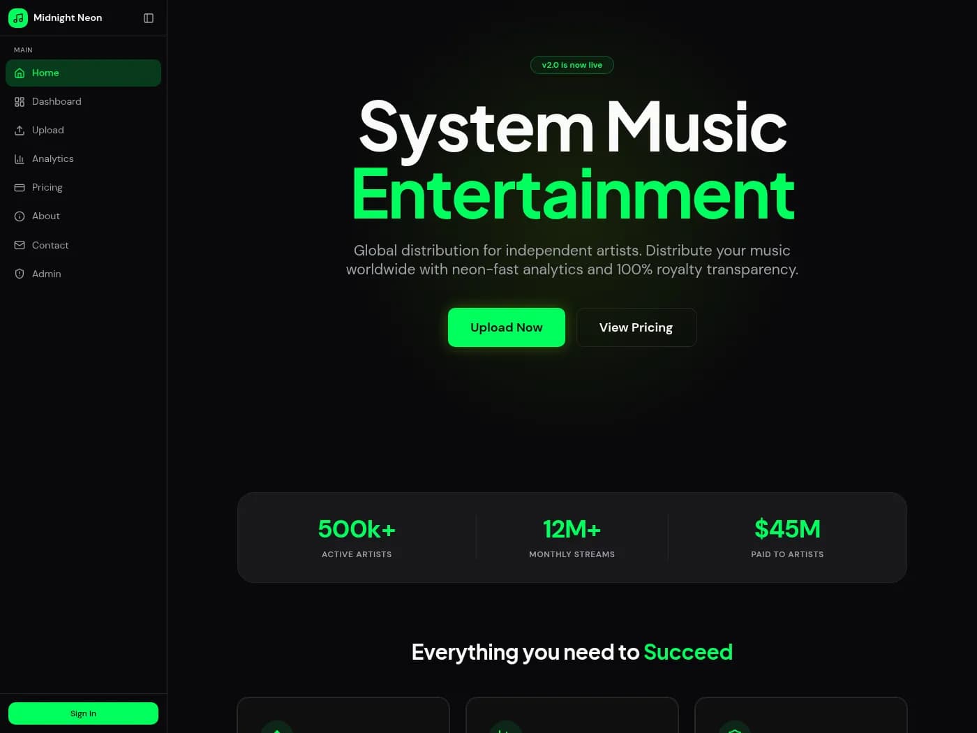 System Music Portal