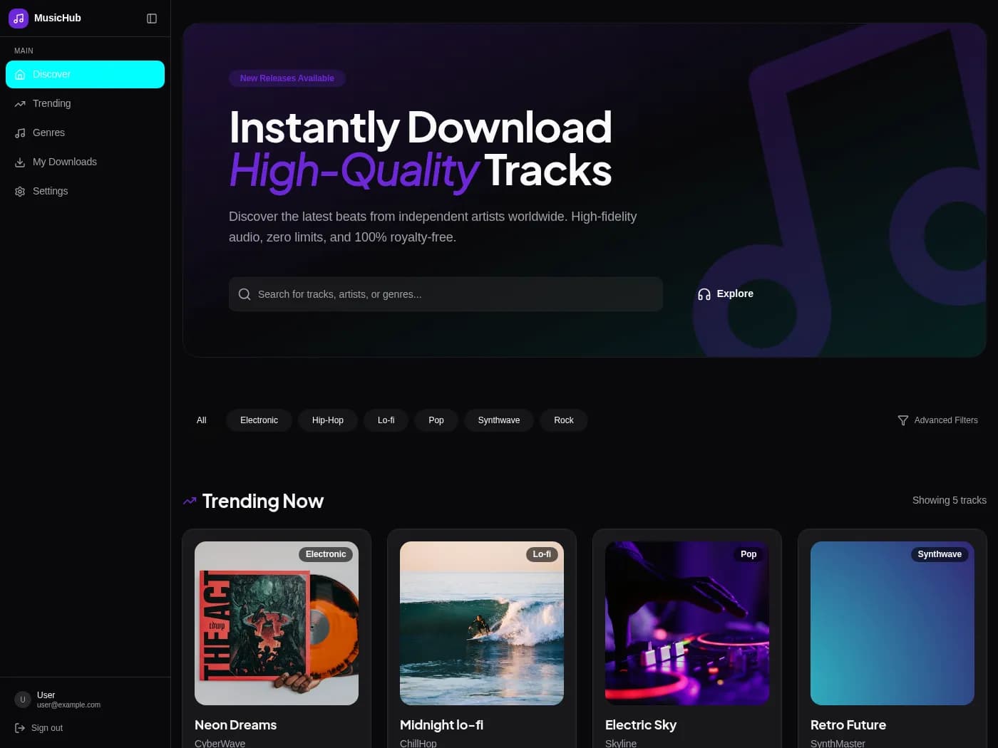 MusicDownload Hub