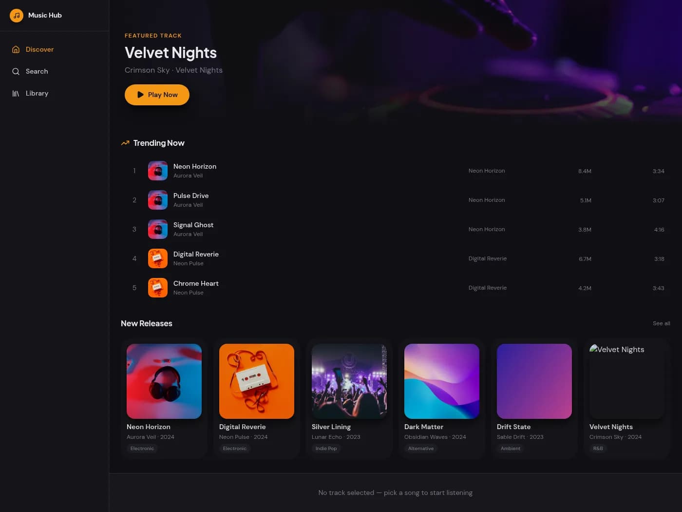 Music Hub App