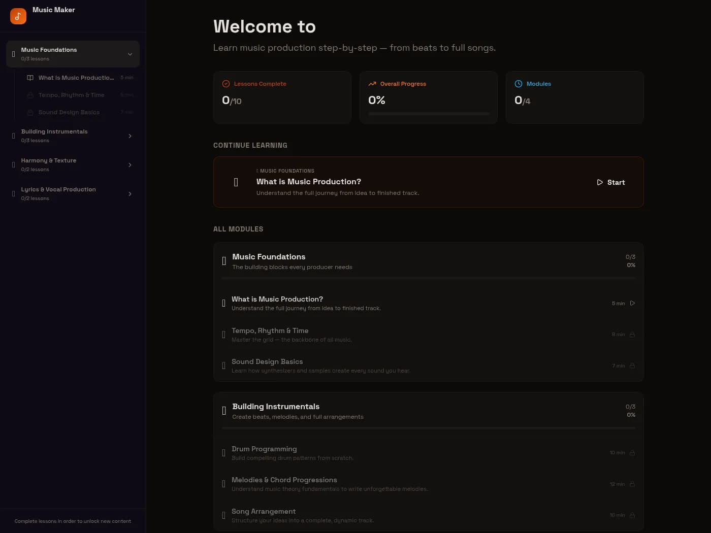 Music Maker Guide