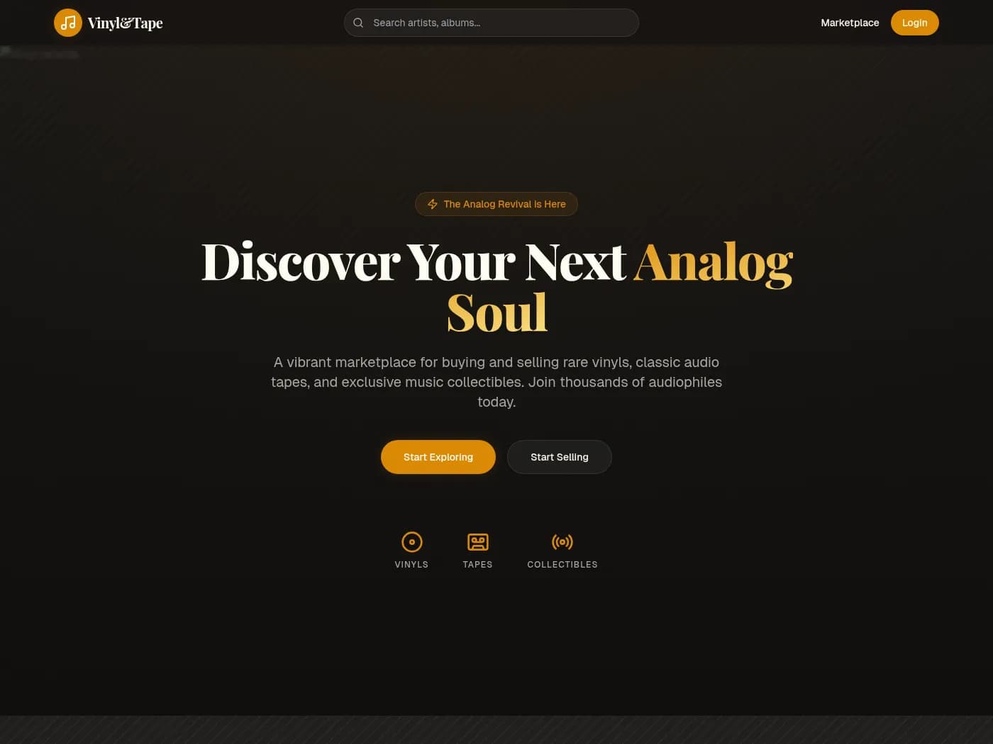 Vinyl & Tape Marketplace