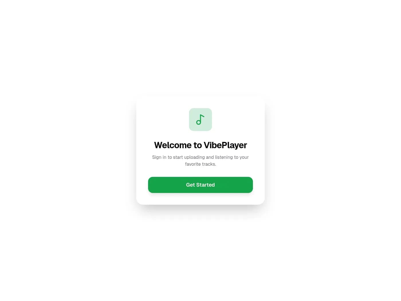 Music Player Web App