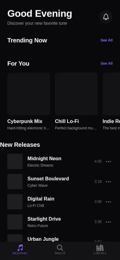 GrooveBox Music Player