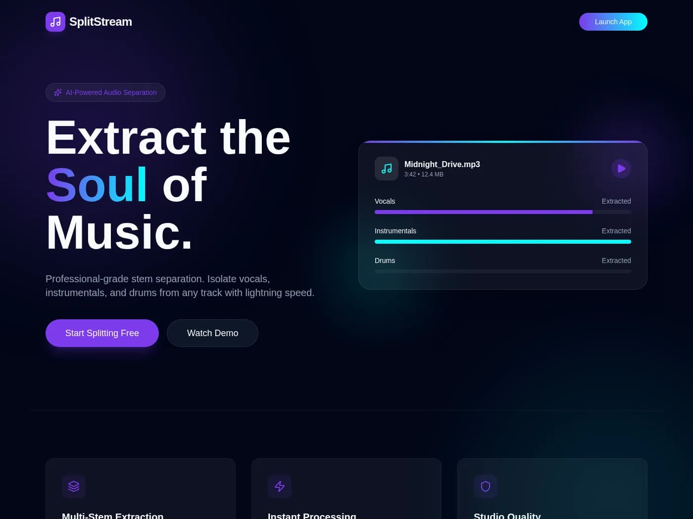 Music Split Web App