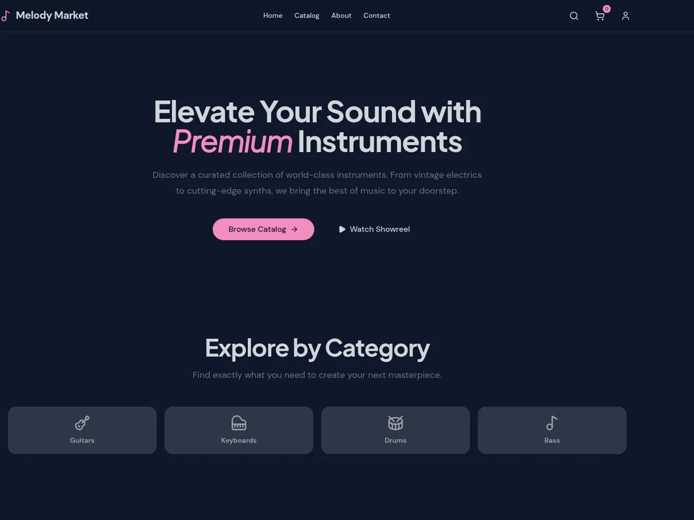 Music Store Webfront
