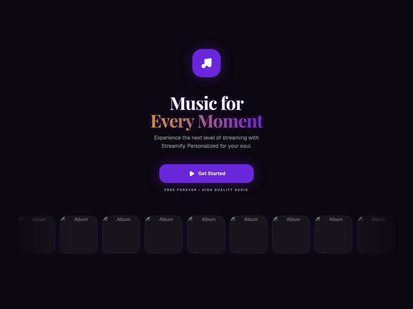 Streamify Music App