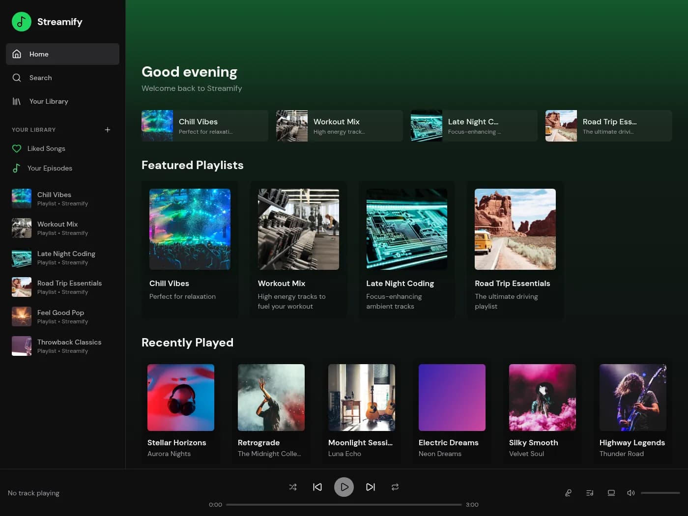 Streamify Music Platform