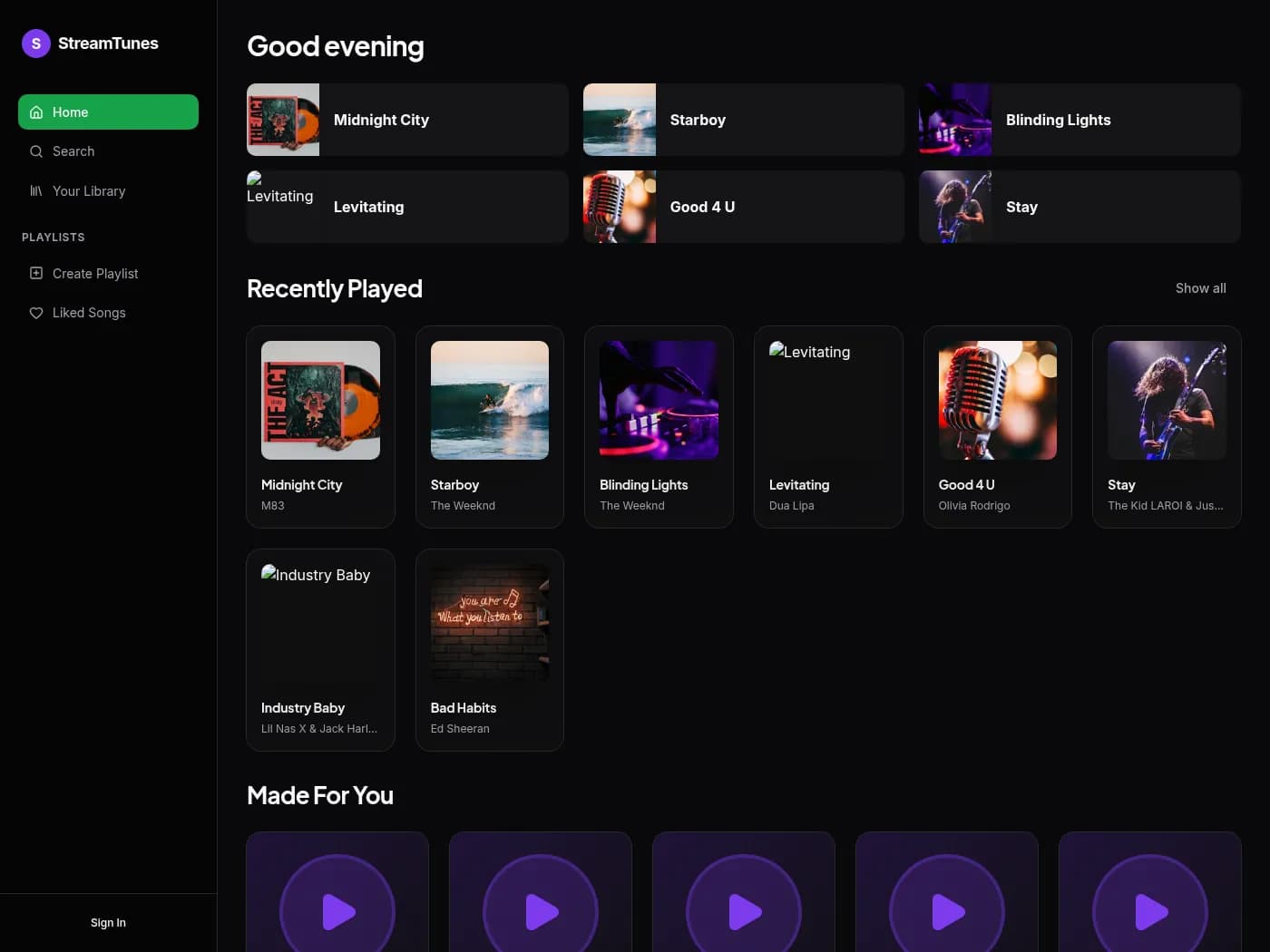 StreamTunes Web