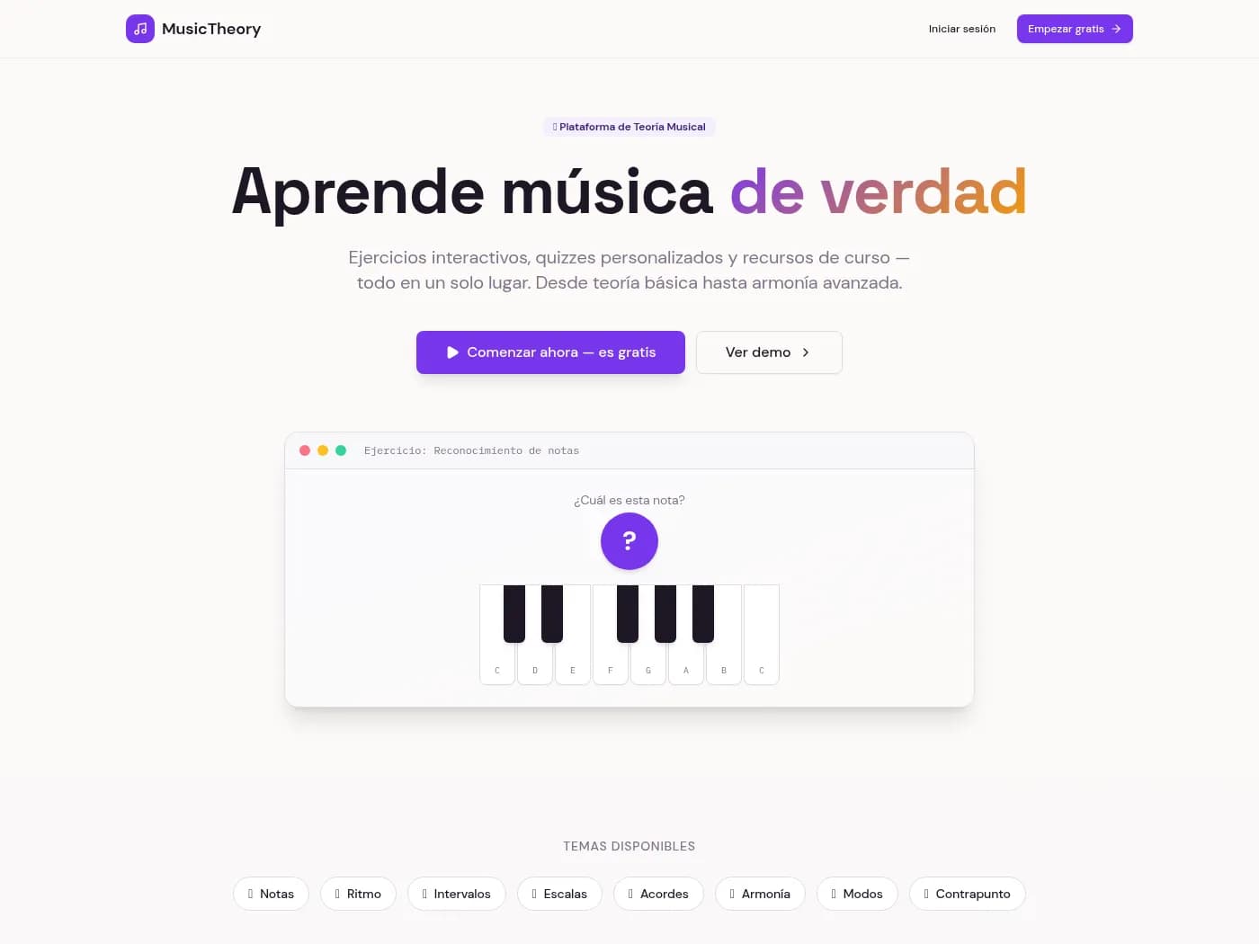 Music Theory Interactive