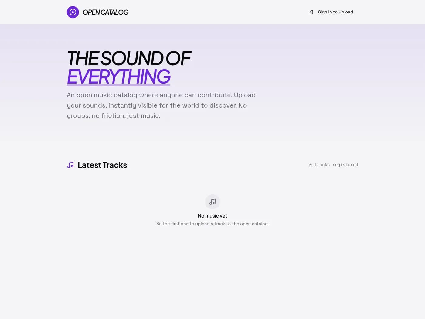 Open Music Catalog