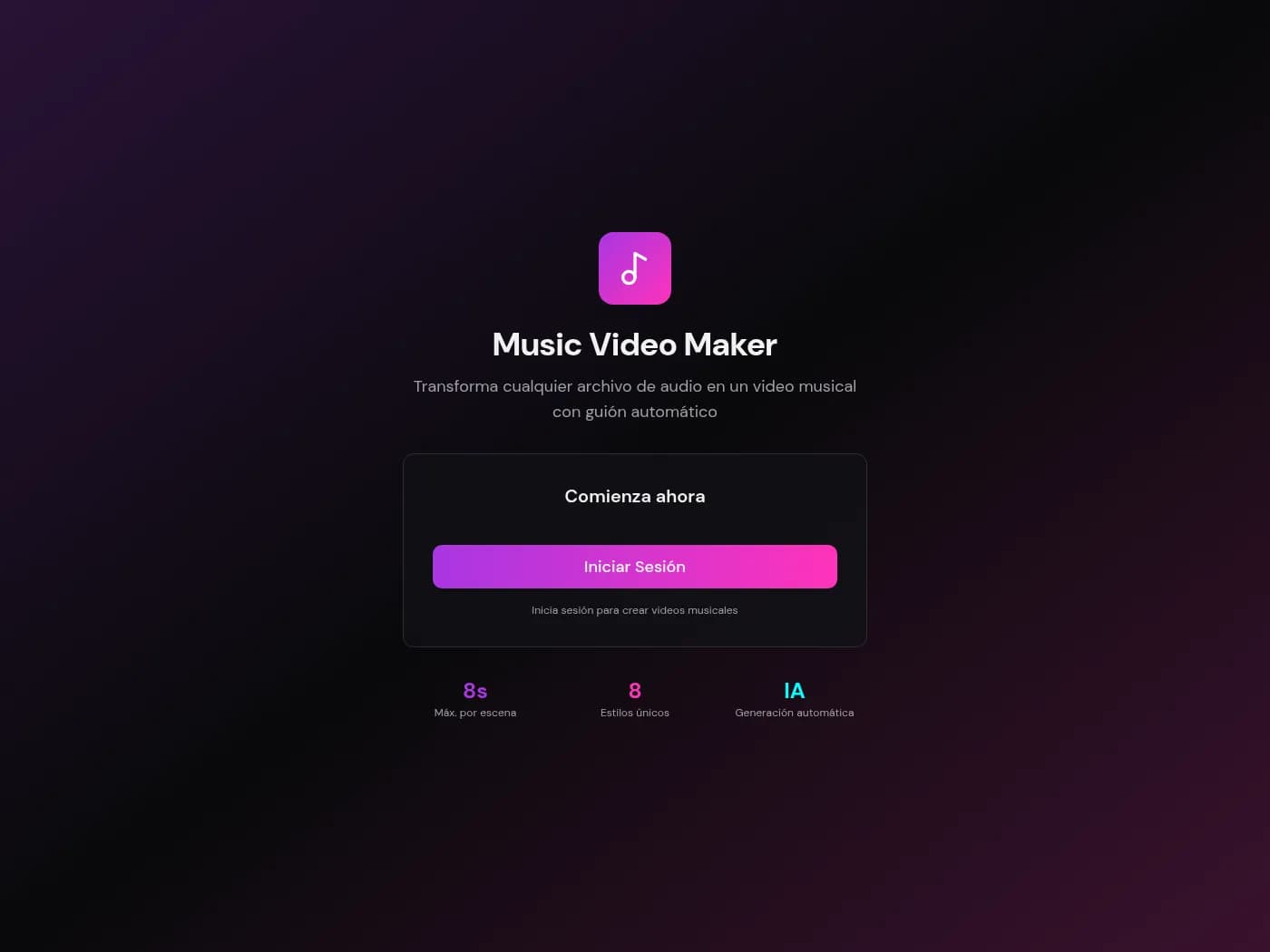 Music Video Script Maker