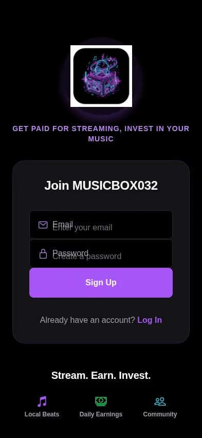 MusicBox032 Streaming App