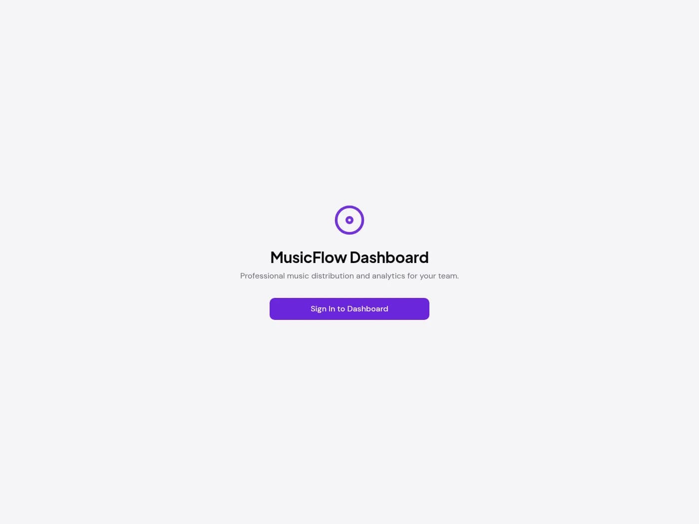 MusicFlow Dashboard