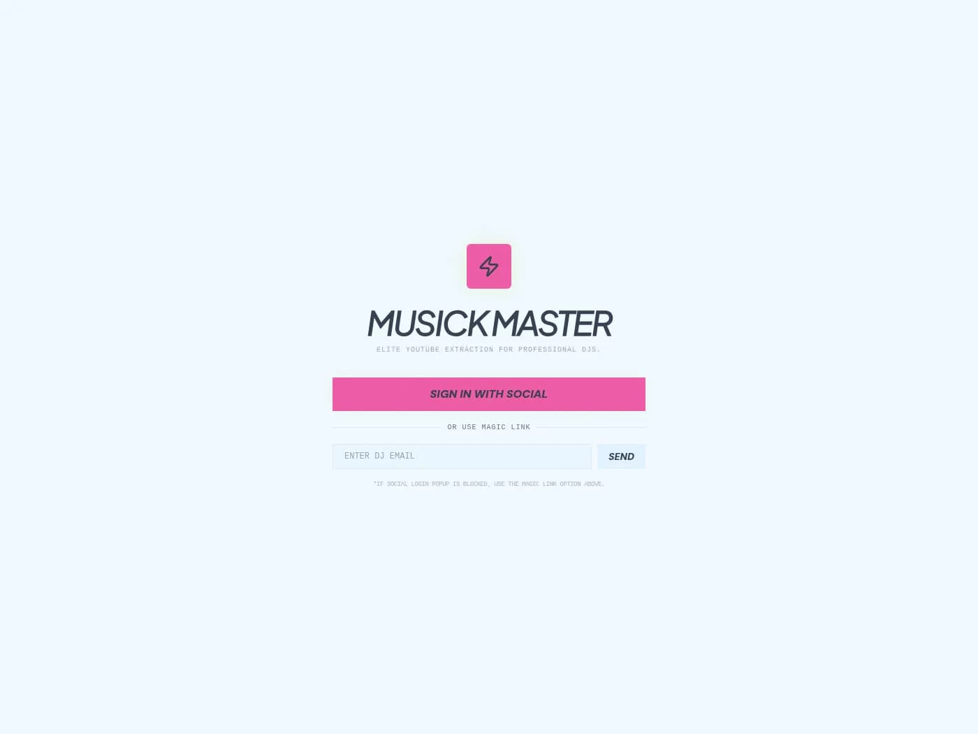 MUSICK MASTER