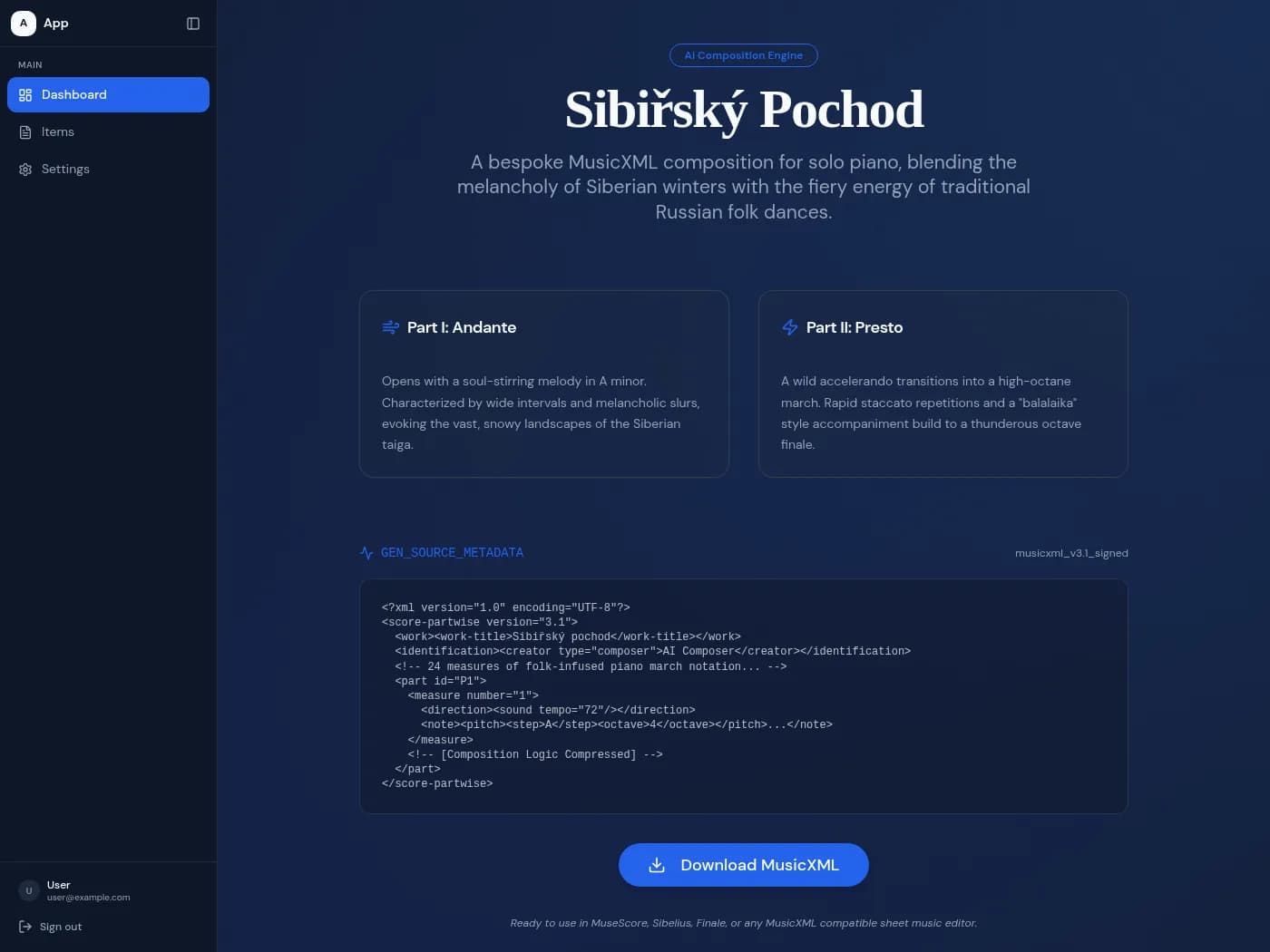 Sibiřský Pochod Generator