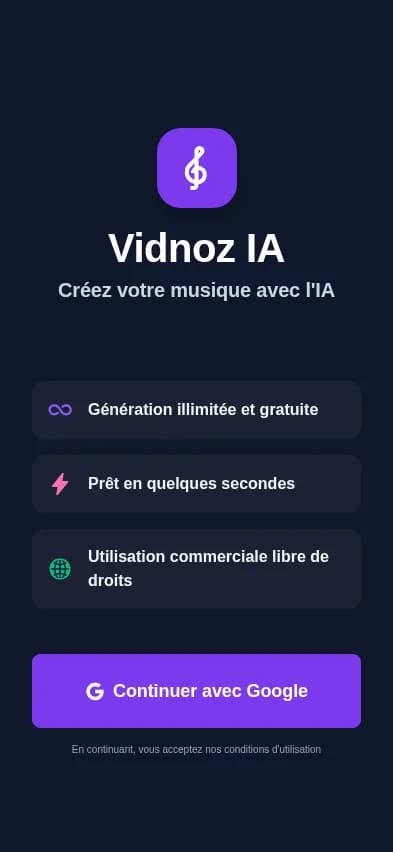Générateur Musique IA App