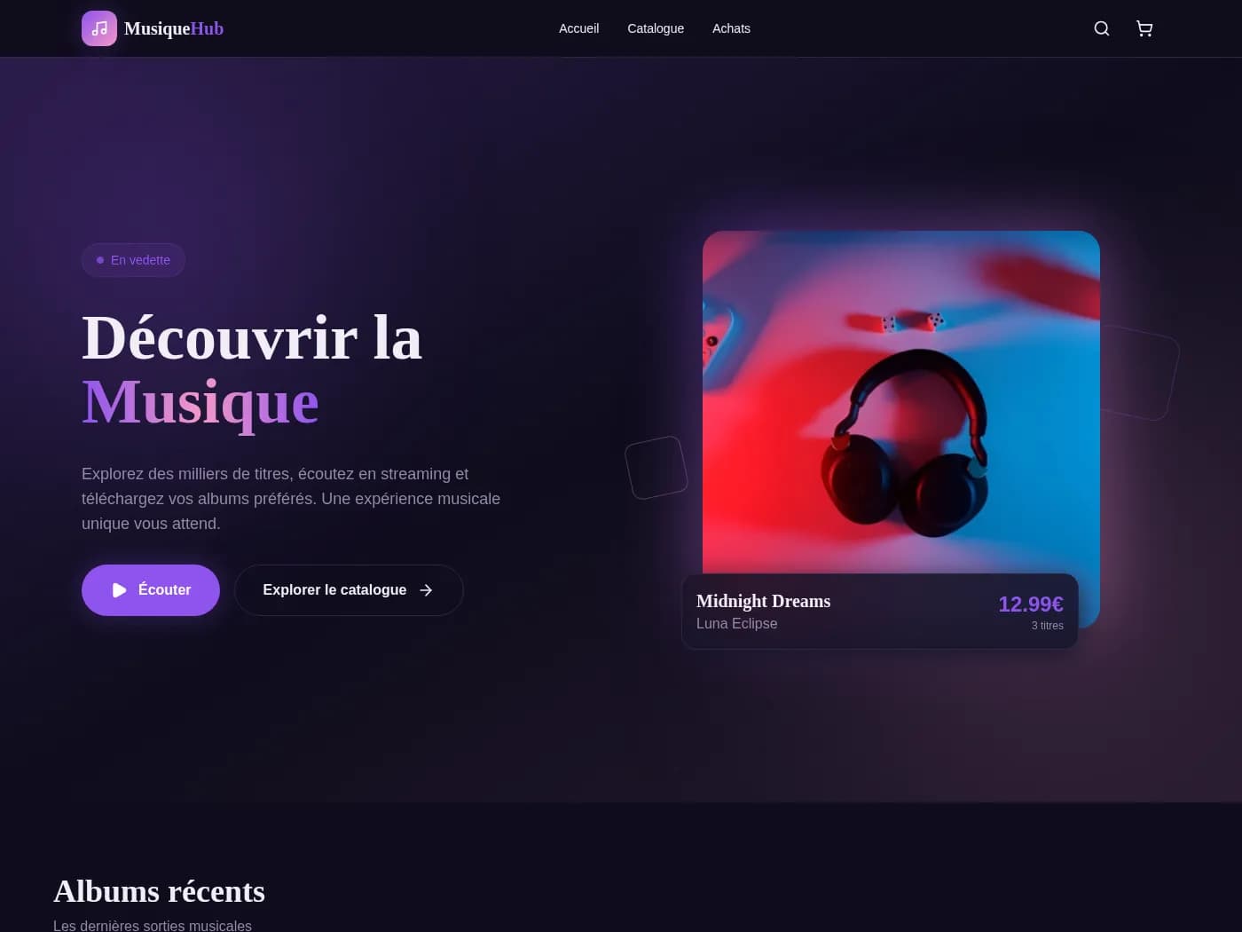 Musique Web Hub