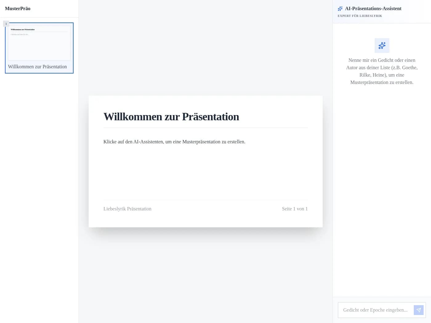 MusterPräsentation Builder