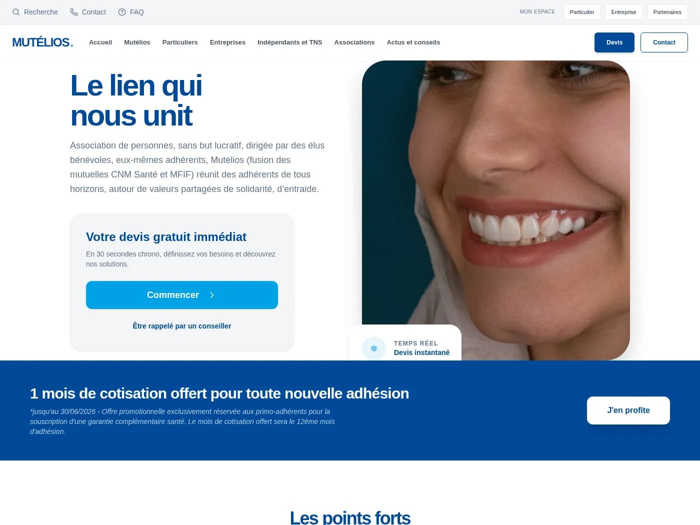Mutelios Website Clone