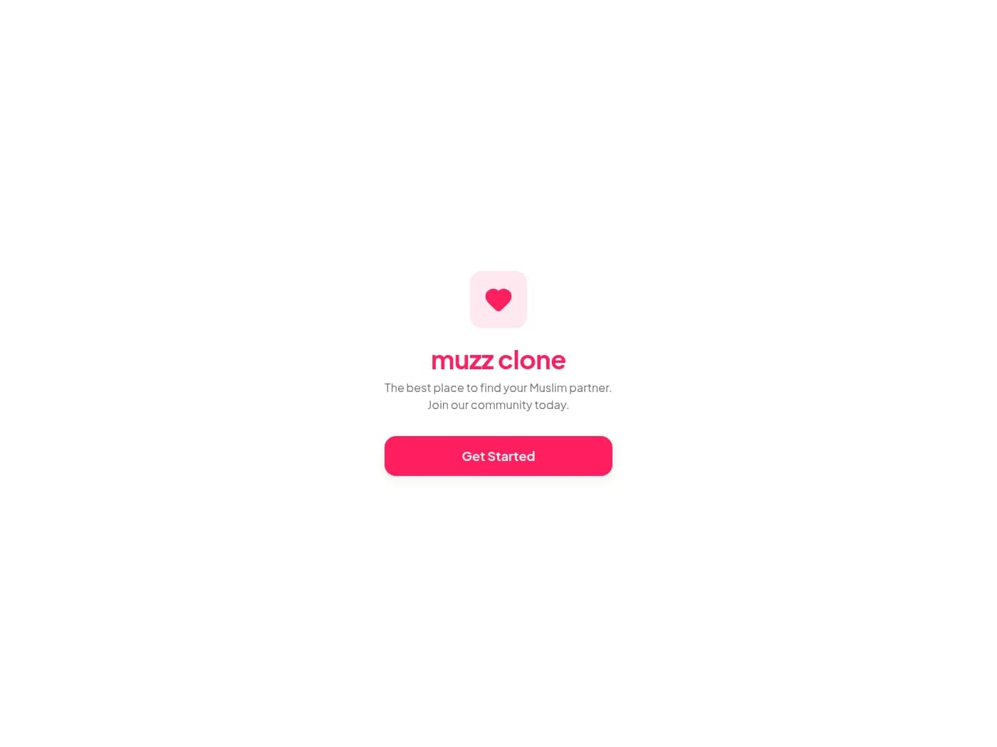 Muzz Web Clone