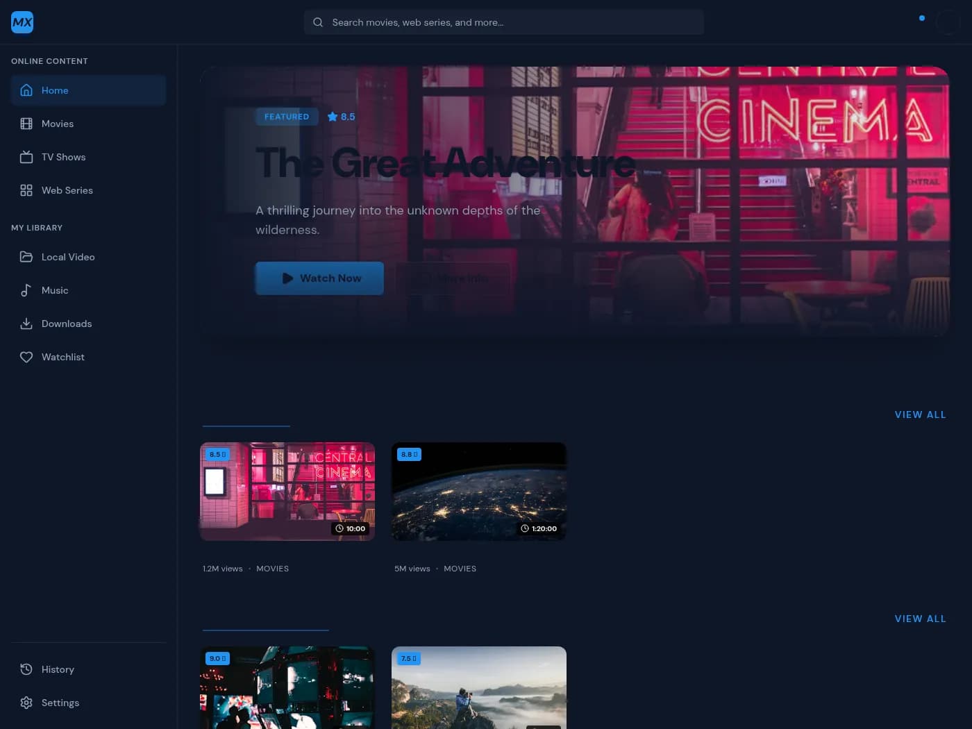 Mxplayer Clone