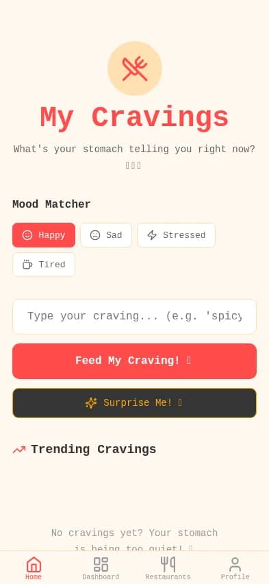 My Cravings Mobile