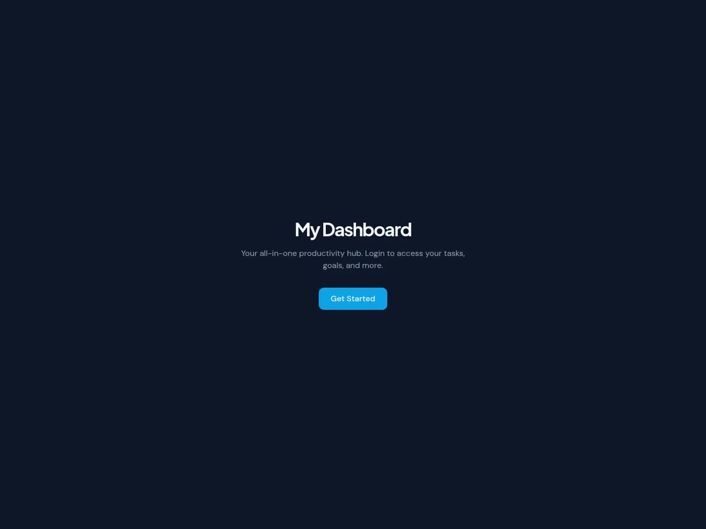 My Dashboard