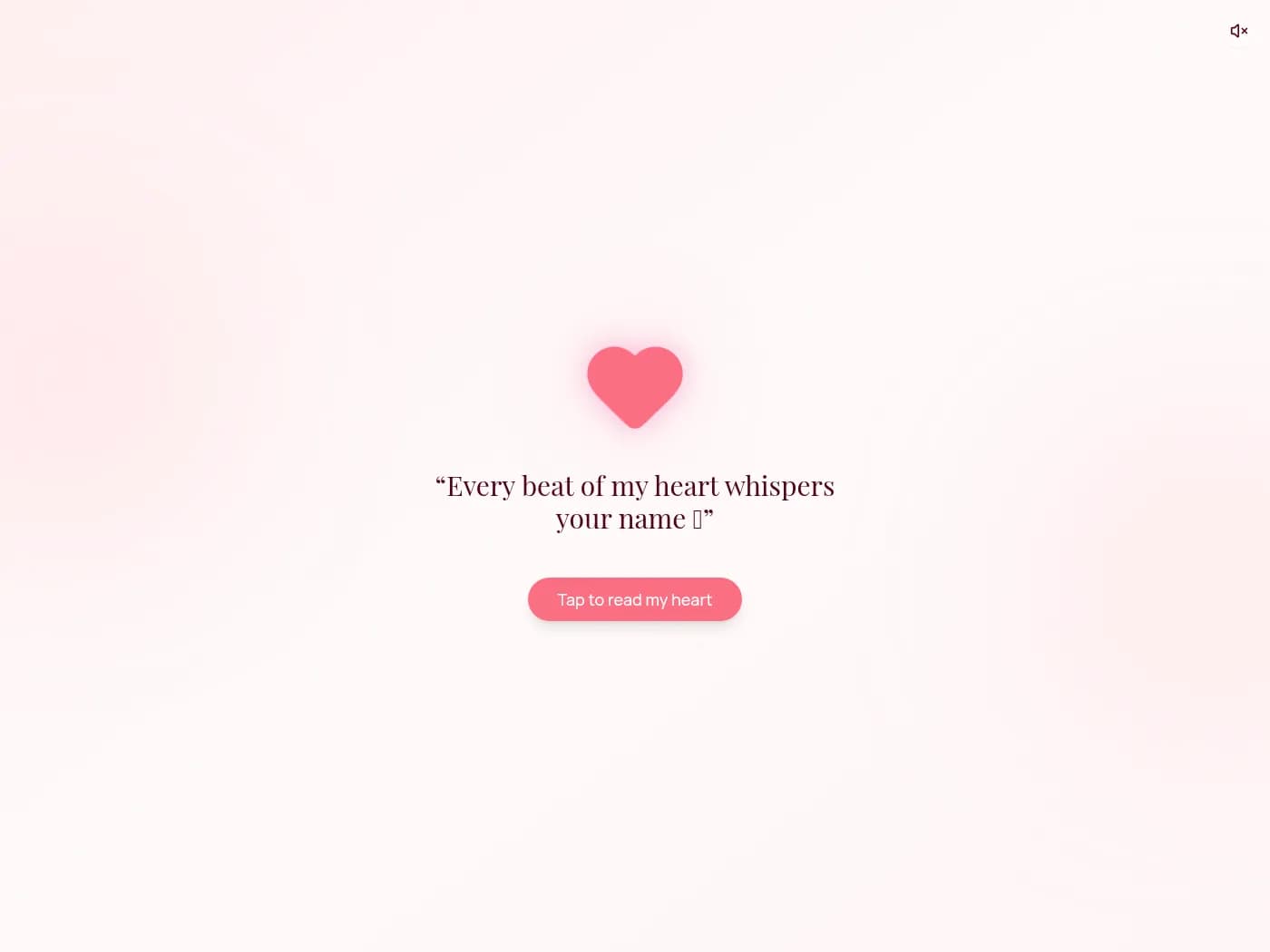 My Heart Proposal Page