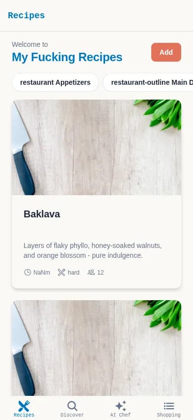 My recipe