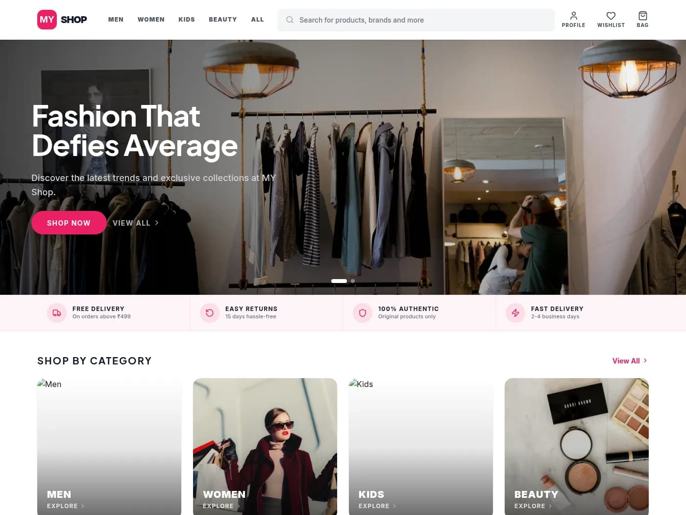 MY Shop E-Commerce