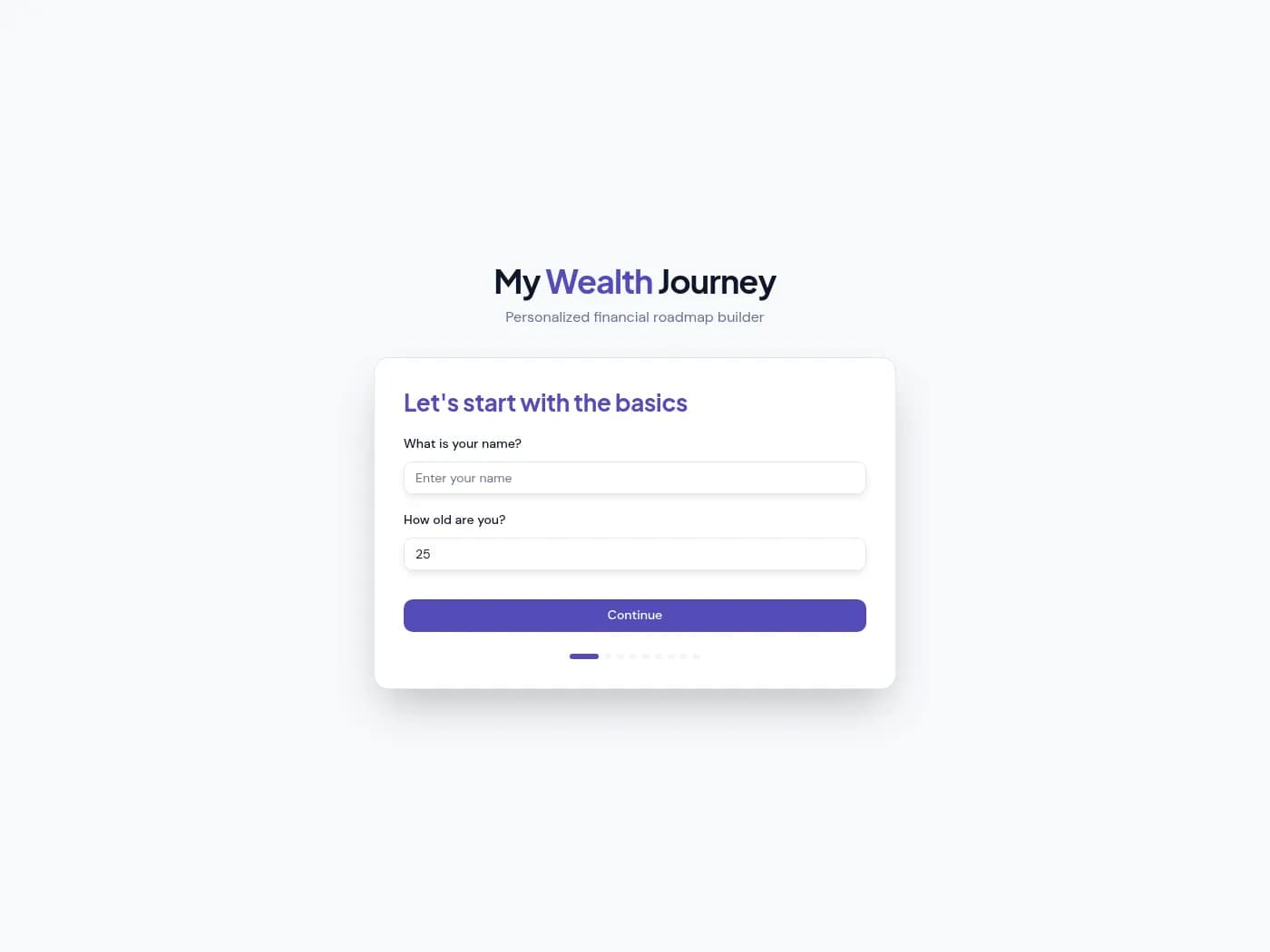 My Wealth Journey