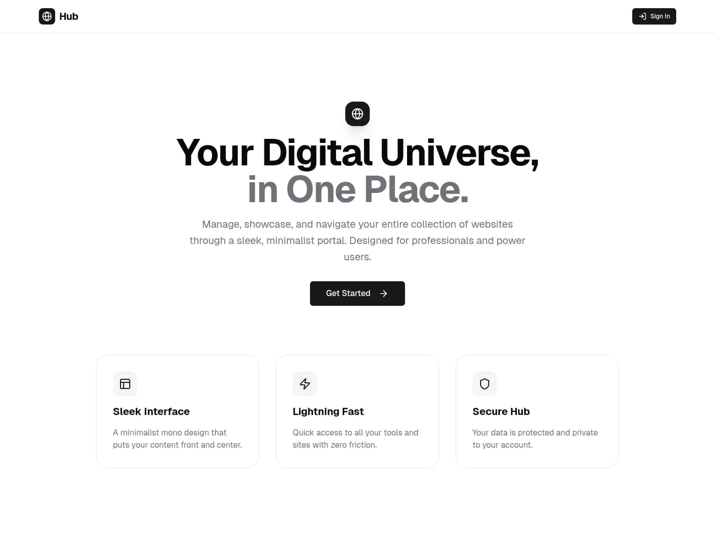 My Websites Hub
