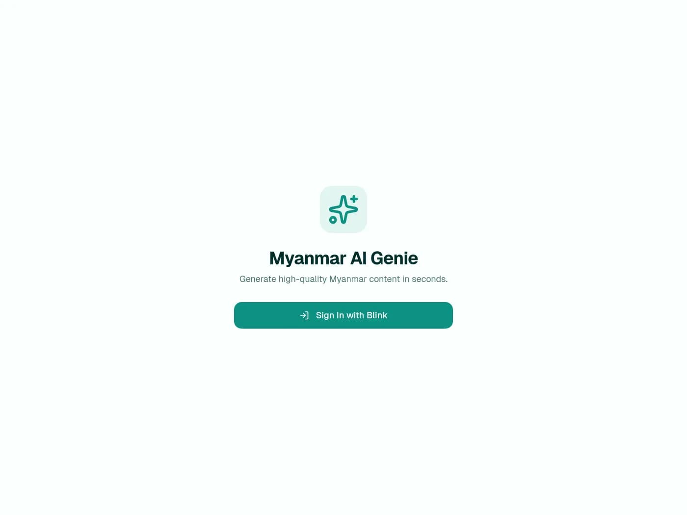 Myanmar AI Content Genie