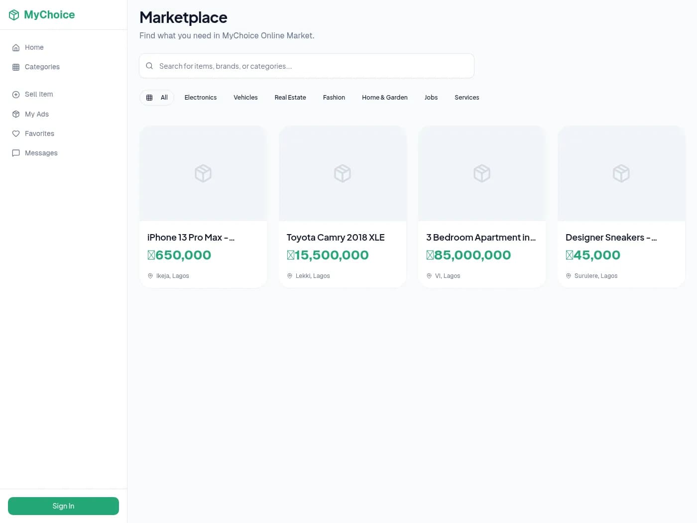 MyChoice Online Market