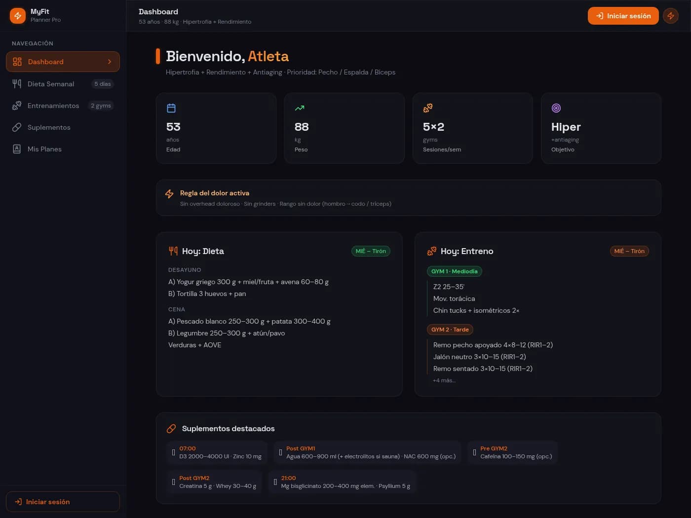 MyFit Planner