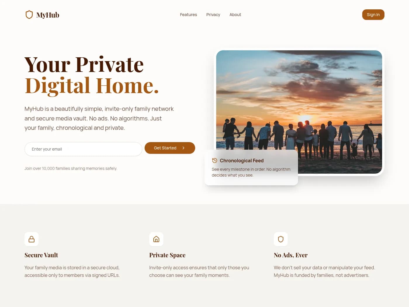 MyHub – Private Family Space