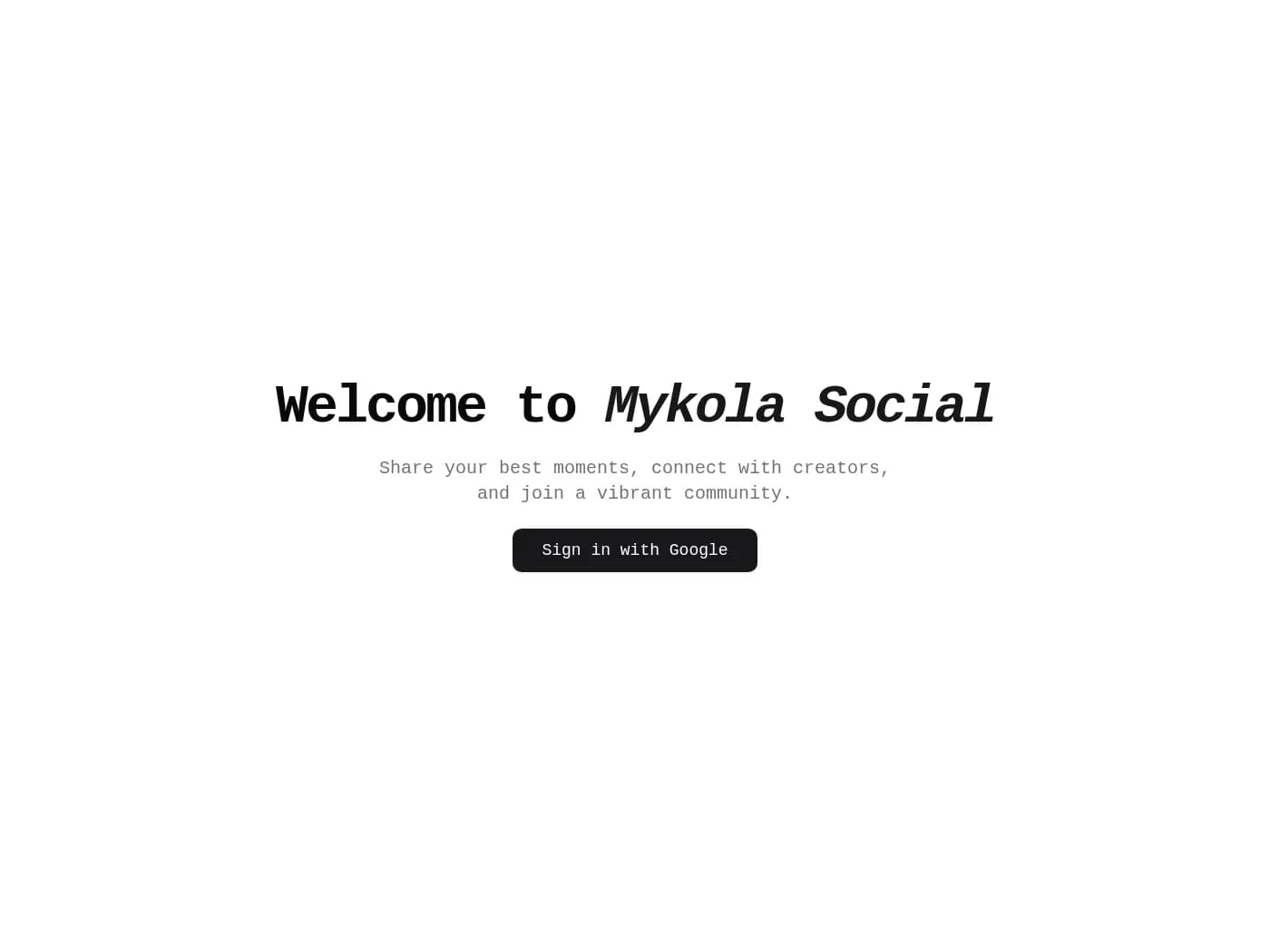 Mykola Social Network