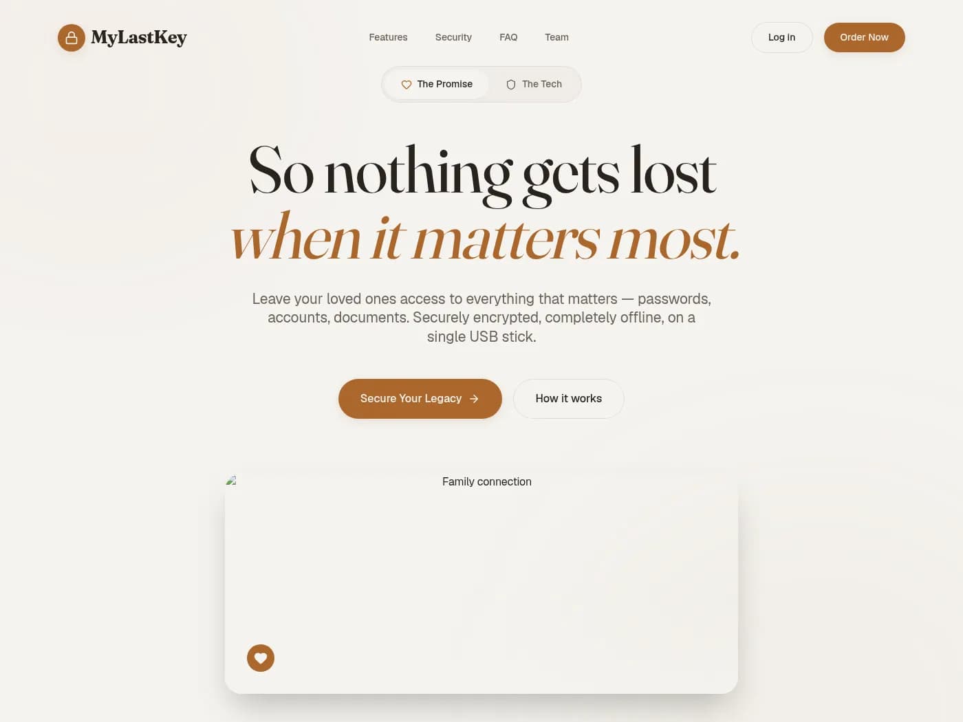 MyLastKey Redesign