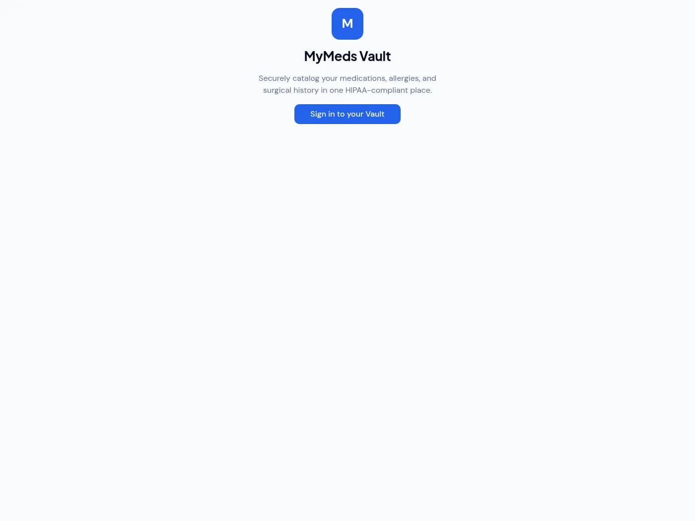 MyMeds Vault