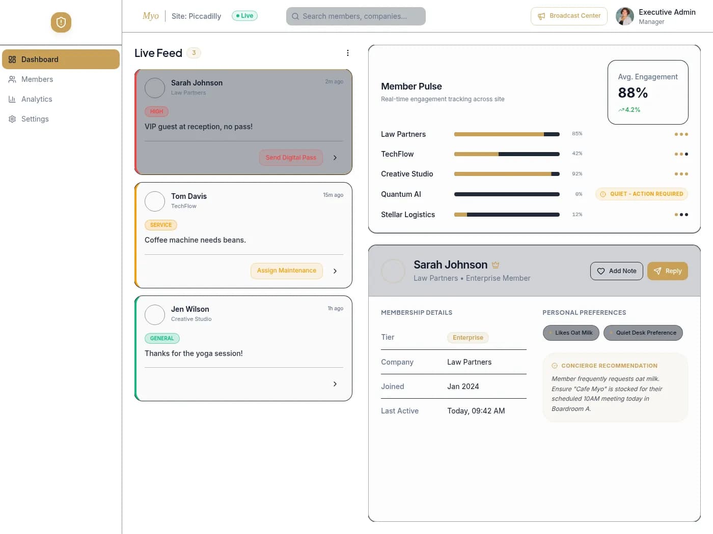 Myo Connect Workspace Tool