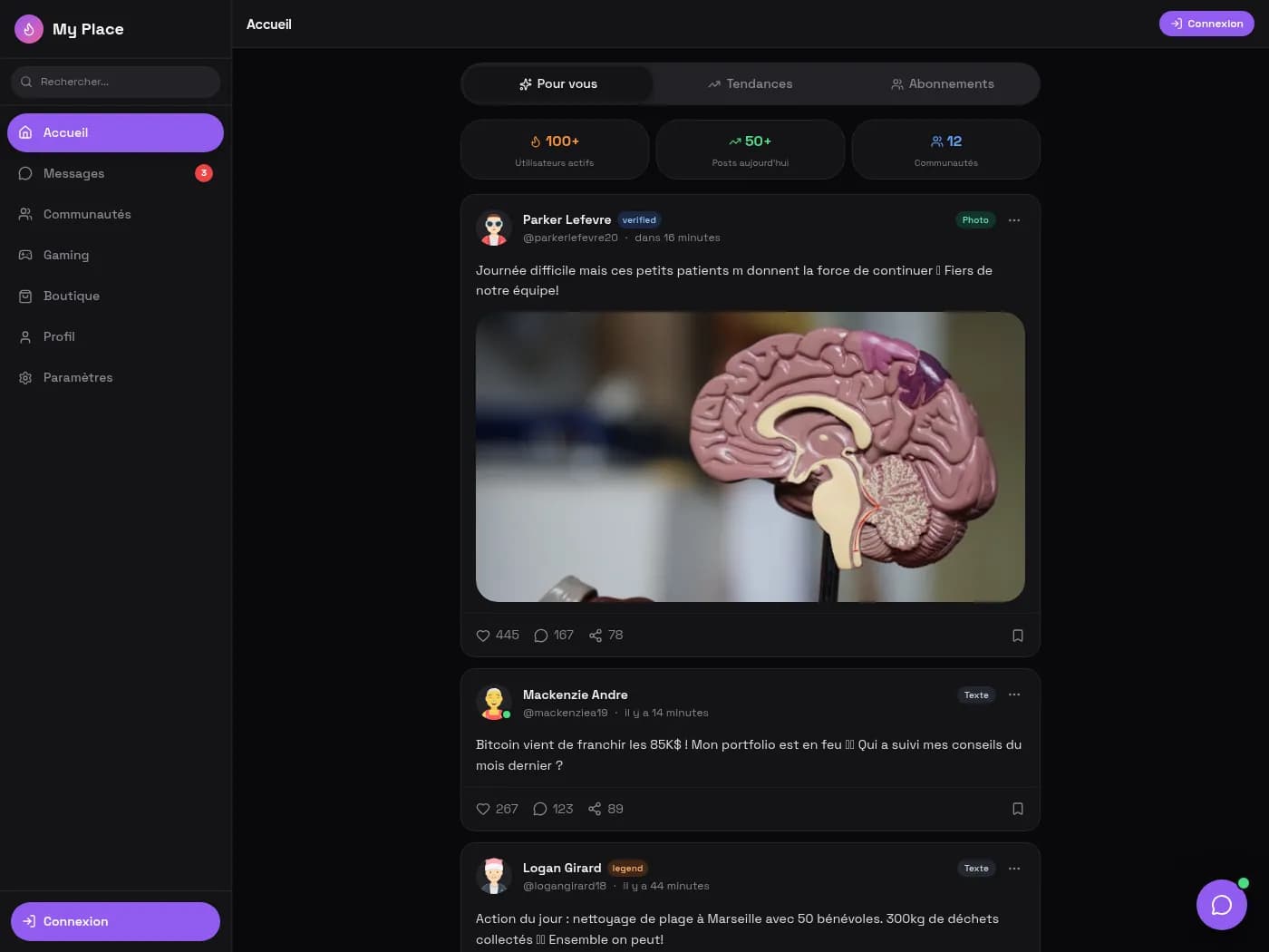 My Place Social App